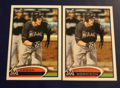 2012 Topps #630 LOGAN MORRISON Lot 2 Miami Marlins MINT Baseball Cards ...