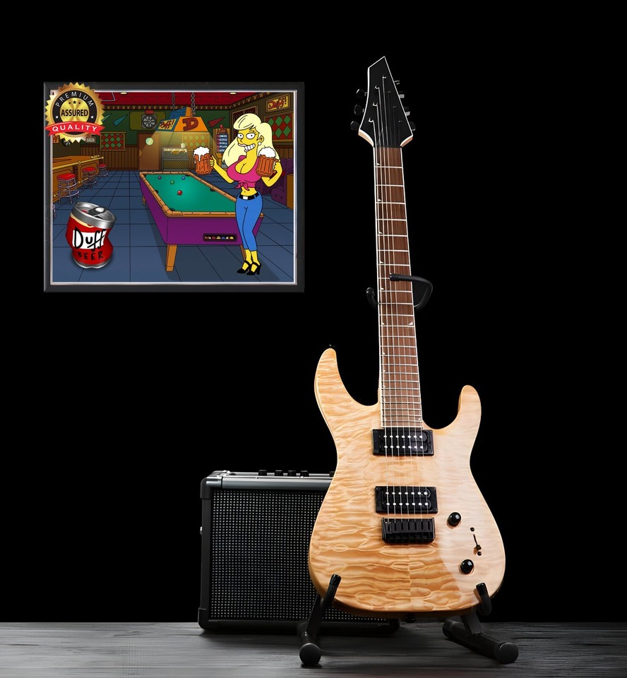 Duff Girl - Moe's Tavern - The Simpsons - Duff Beer - Metal Sign 11 x ...