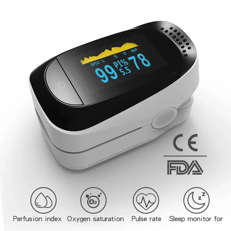 OLED Finger Pulse Oximeter Heart Rate Spo2 Monitor Blood Oxygen Meter ...