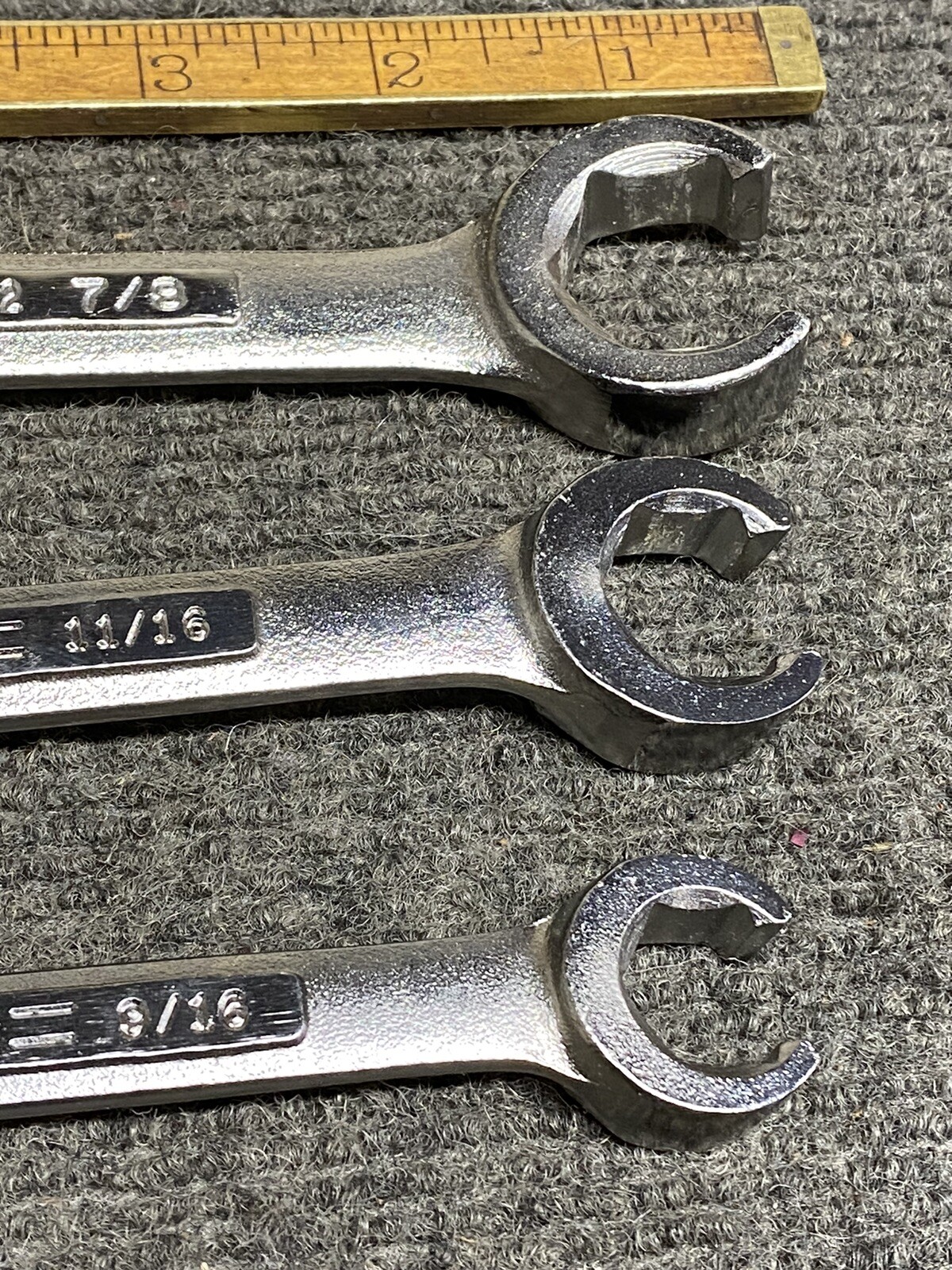 Vintage Craftsman 3 Pc. Flare Nut Line Wrench Set SAE 1/2 - 7/8” | eBay