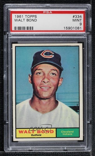 1961 Topps Walt Bond #334 PSA 9 MINT | eBay