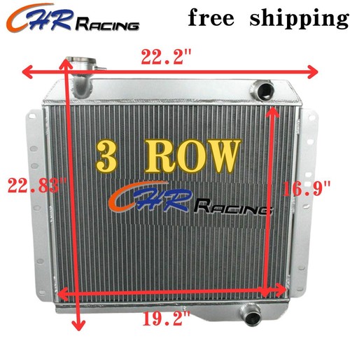 Aluminum radiator for 65-86 Toyota LAND CRUISER HJ45 HJ47 H 3.6 2H 4.0 ...