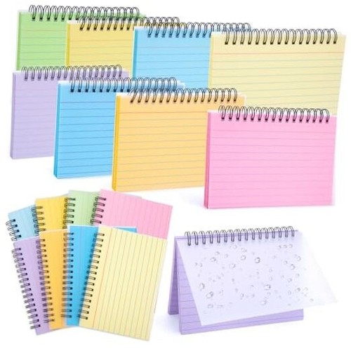 400PCS Index Cards, 4x6 Colored Ruled Index Cards with Rings for ...