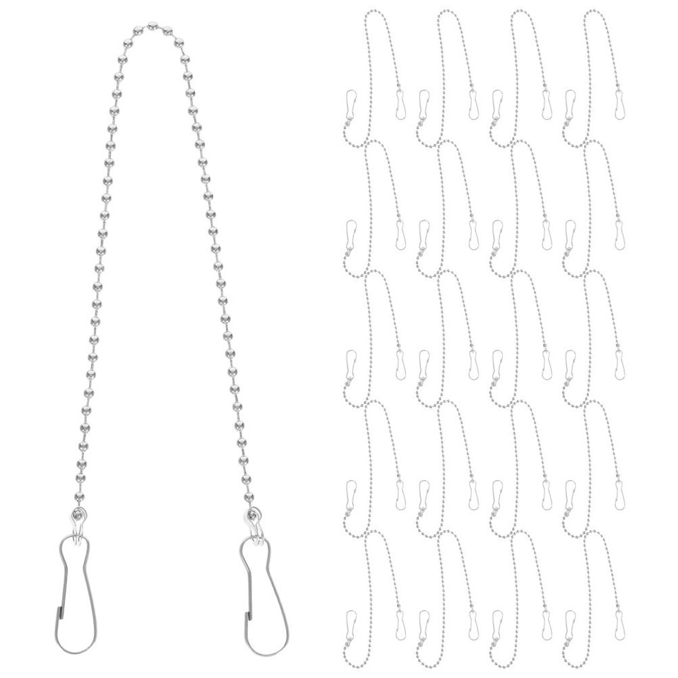 24 Pcs Hanging Chain Chains for Plants Sign Board Travel Metal Hanger ...