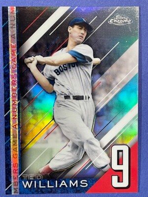 2020 Topps Chrome Ted Williams "Numbers Game" Boston Red Sox HOF | eBay