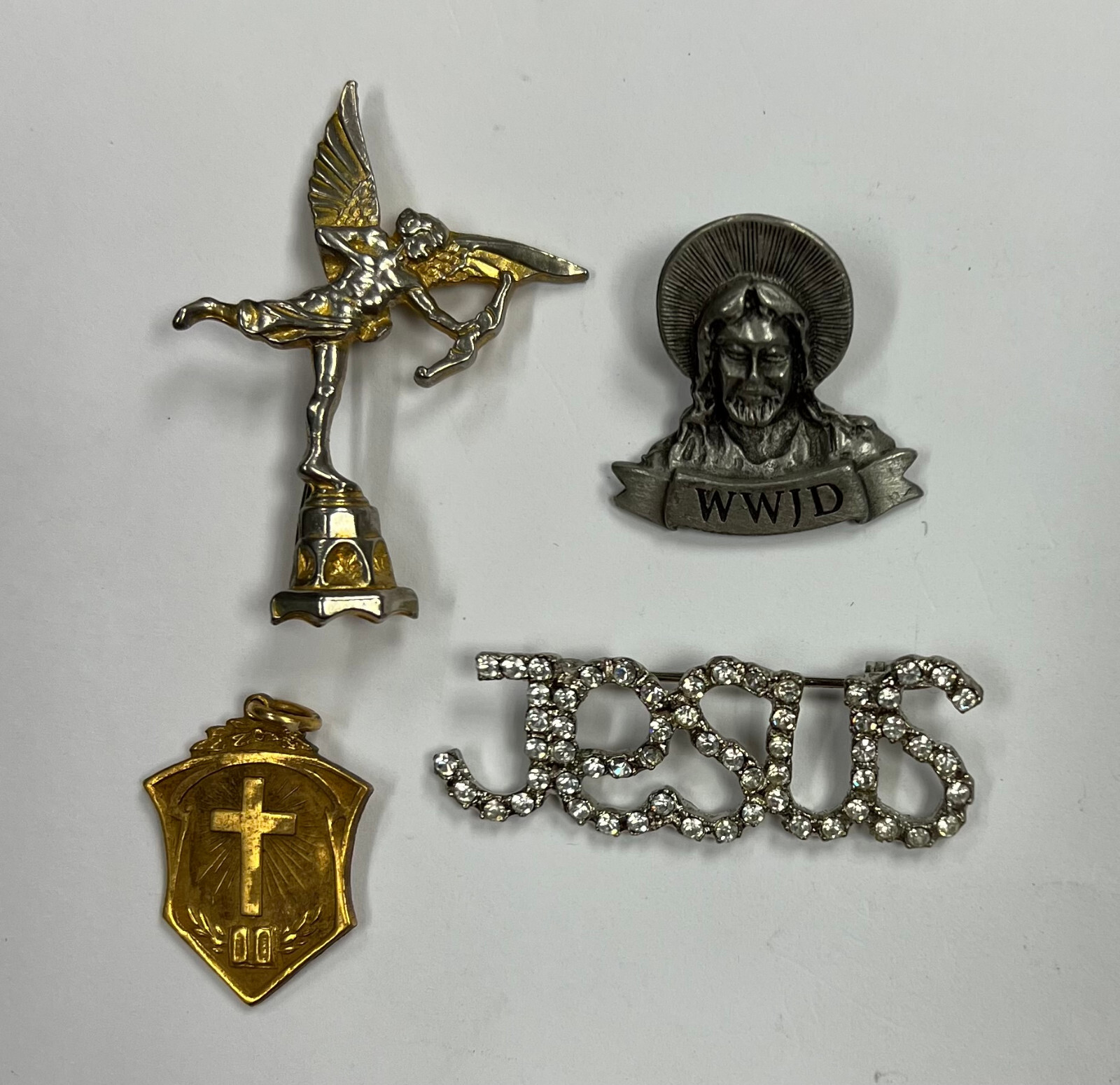 WWJD Jesus Christian Lapel Pin and pendant collection | eBay