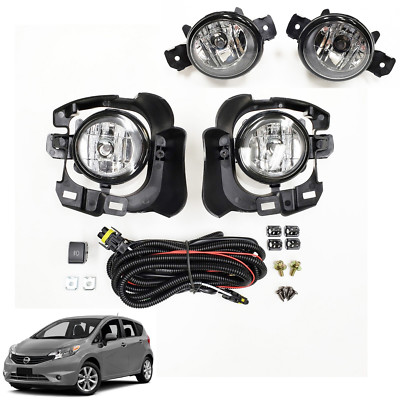 For 2014-2016 Nissan Versa Note Hatchback Clear Fog Light Set with ...