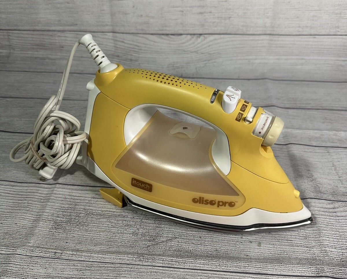 Oliso TG1600 Pro Plus Smart Iron with iTouch Technology 1800W Yellow ...
