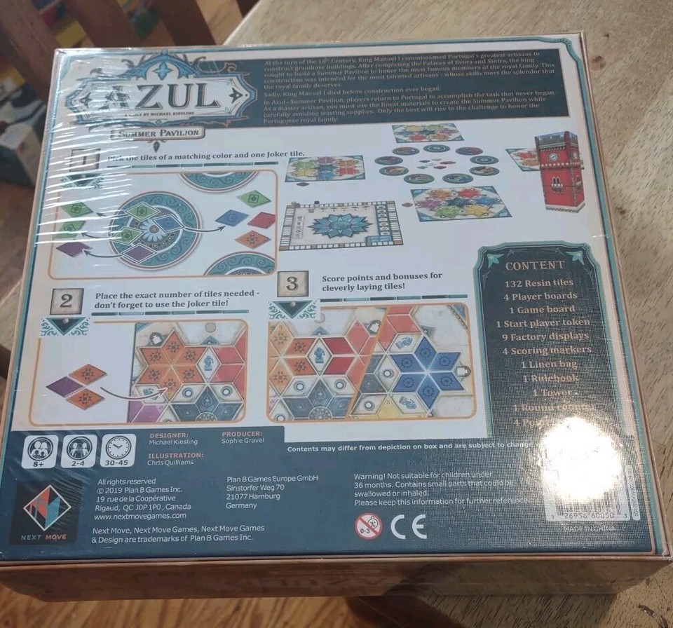 Azul Summer Pavilion Board Game New 826956600503| eBay