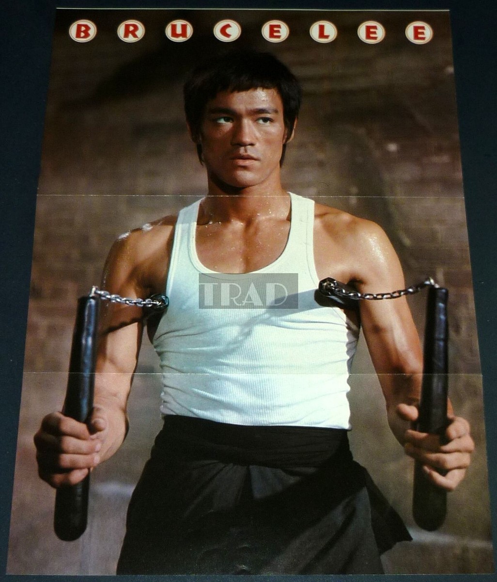 Bruce Lee Holding Nunchucks Bruce Lee Nunchucks | EBay