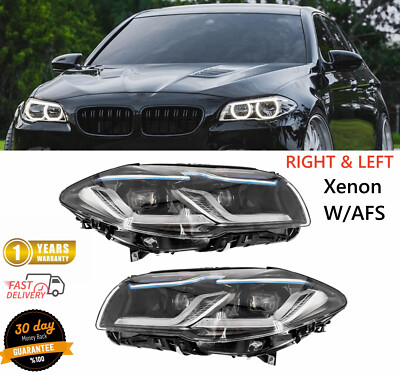 LED Headlights Assembly For BMW 5 Series F10 F11 2010-2013 Xenon 528i ...