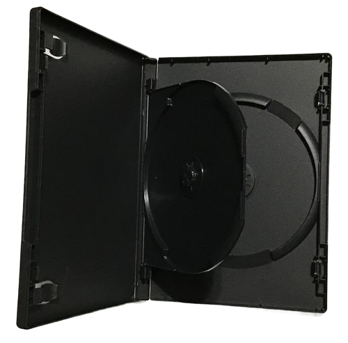 New Standard Black 2 Disc DVD Replacement 14mm Case - Double Disc With ...