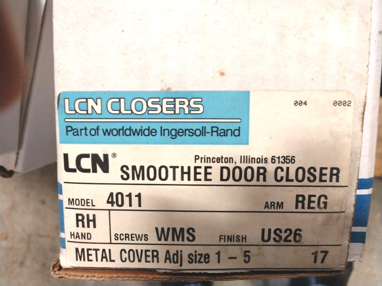 LCN 4011 REG RH US26 POLISHED CHROME ARM AND COVER RIGHT HAND | eBay