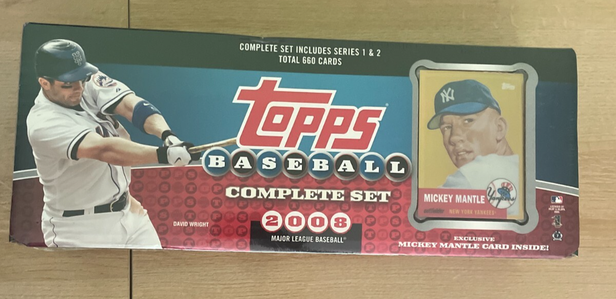 2008 Topps Baseball Sealed Complete Set + Gold Mickey Mantle B2666 | eBay