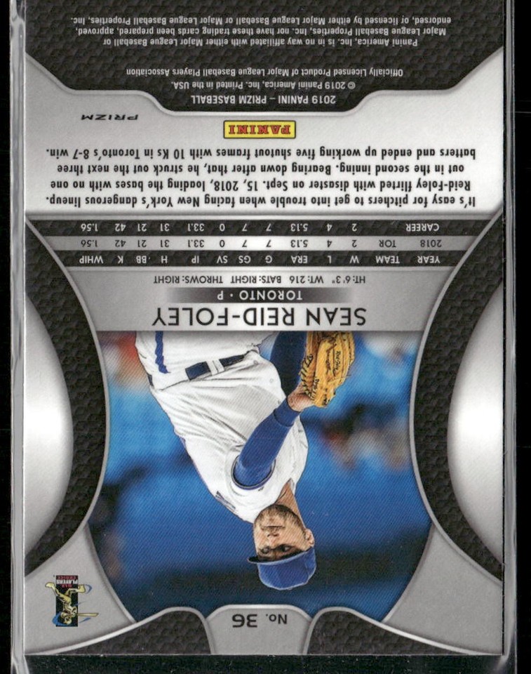 2019 Panini Prizm #36 Sean Reid-Foley Green Yellow Hyper | eBay