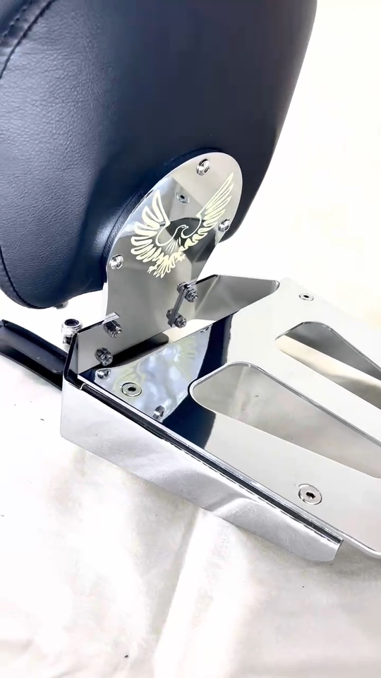 2000-2007 Harley Softail Deuce Tall Backrest Sissy Bar Luggage Rack ...