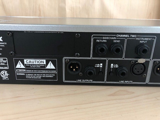 DBX 566 Dual Stereo Analog Vacuum Tube Compressor Rackmount Contour ...