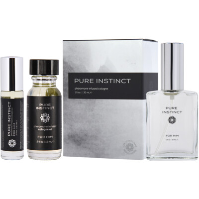 Pure Instinct Pheromone Infused Cologne Oil For Him - Spray, Roll On ...