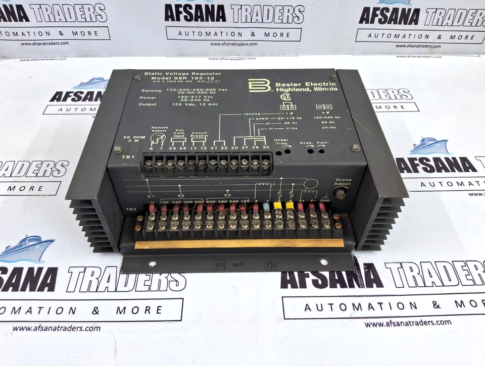 Basler Electric SSR 125-12 Static Voltage Regulator 190-277Vac | eBay