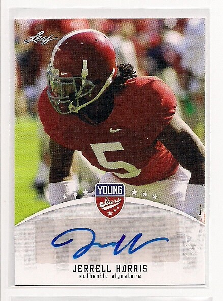 2012 JERRELL HARRIS LEAF ROOKIE AUTO ALABAMA CRIMSON TIDE CHAMPS DALLAS COWBOYS | eBay