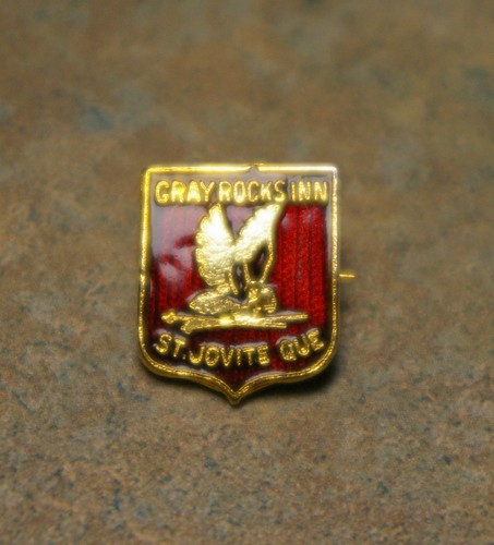 RARE ORIGINAL 'GRAY ROCK INN' 'ST. JOVITE, QUEBEC, CANADA' ENAMEL METAL ...