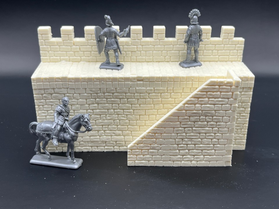 1/72 scale Roman Stone Fort Add-On Walls Terrain Scenery Miniatures War ...