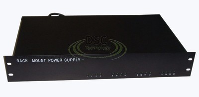 16 Port 20 Amp Rack Mount CCTV Power Supply 12V DC Output - FREE ...