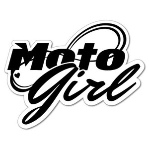 Moto Girl Motorcycle Motorbike Sticker Decal Stickers Pet Art Laptop ...