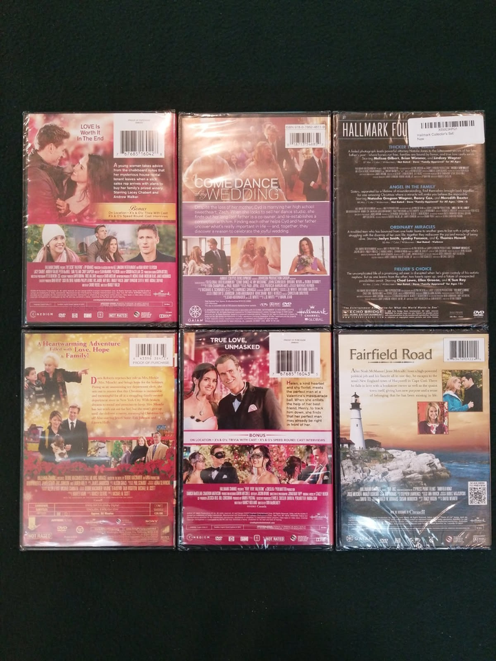 6 Brand New/Sealed Hallmark DVDs: My Secret Valentine, Come Dance At My ...