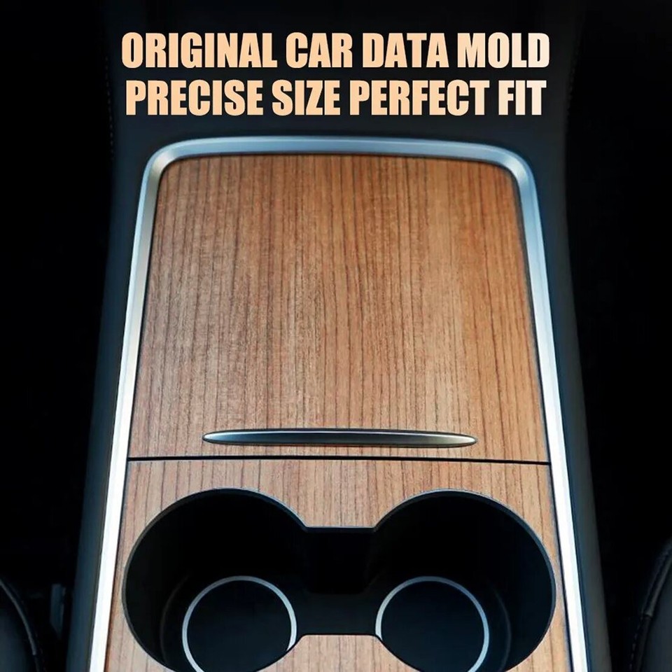 Car Center Console Panel Wrap Cover Trim Fit For Tesla Model 3 Model Y ...