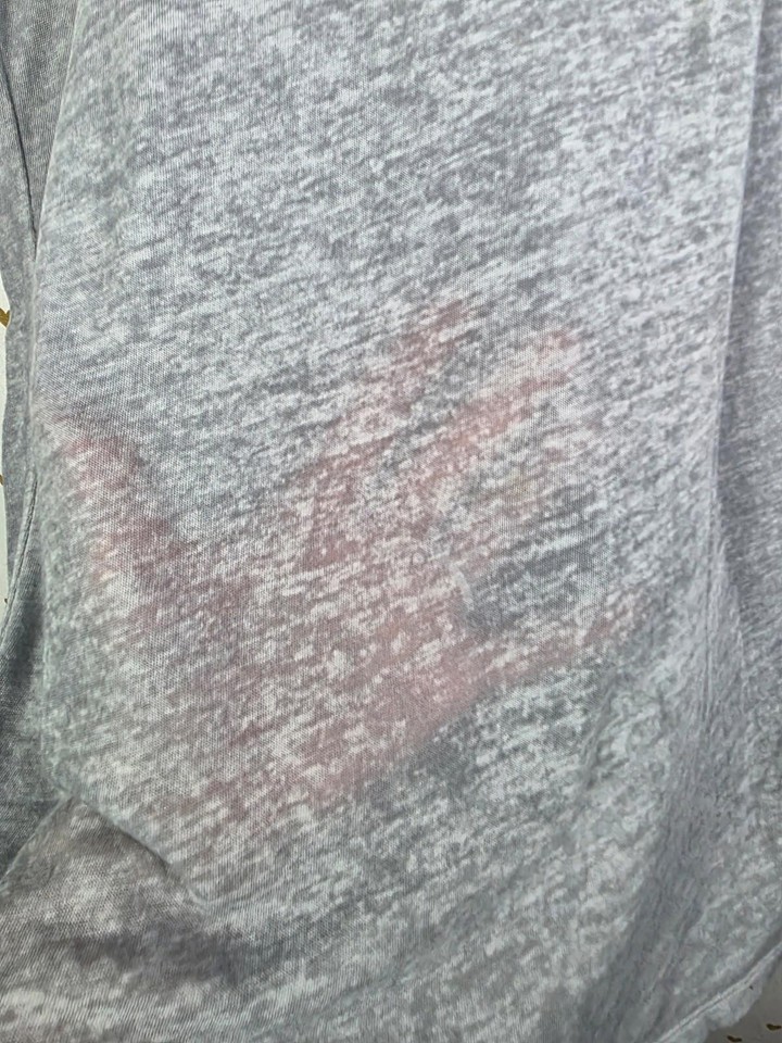 Pink Victorias secret sheer striped ringer tee xs oversized | eBay