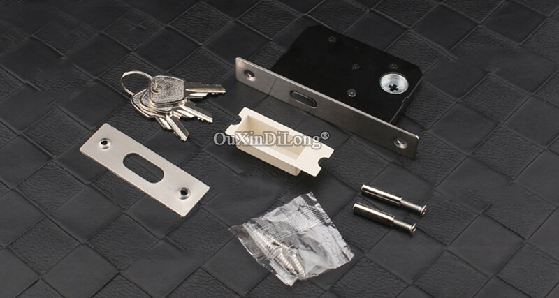 Recessed Sliding Door Lock Hidden European Mortise Pocket Door Hook ...