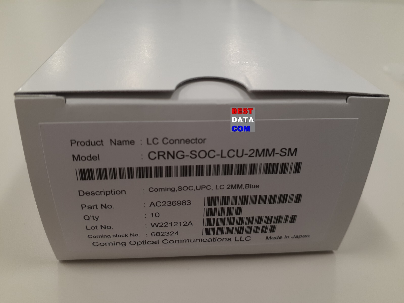 Corning LC 2mm splice on connectors one box (10) SOC-LCU-2MM-SM ...