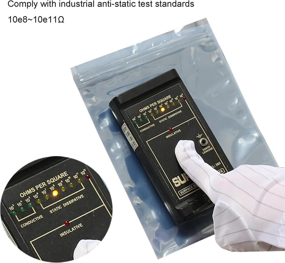 Resealable Zip Lock ESD Bags with Labels for Hard Drive HDD ESD ...