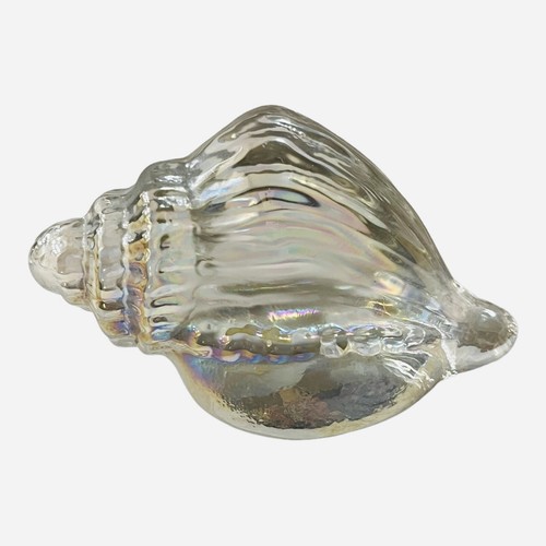 Silvestri Iridescent 5” Art Glass Conch Shell Paperweight | eBay