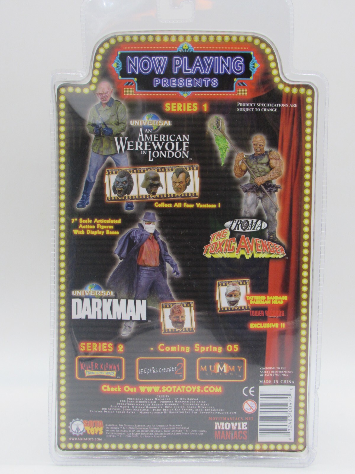 Now Playing Presents Darkman Dr. Peyton Westlake Figure Sota Toys ...