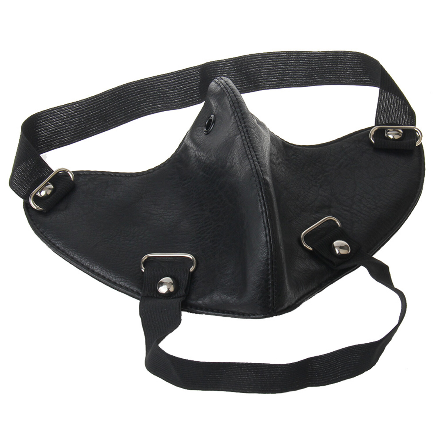 Outdoor Sports Biker Motorcycle Leather Anti-Dust Half Face Mouth ...