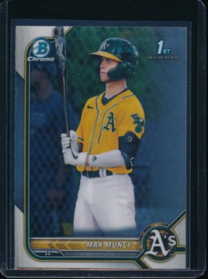 MAX MUNCY 1st 2022 Bowman Chrome Prospects Athletics Rookie Card RC | eBay