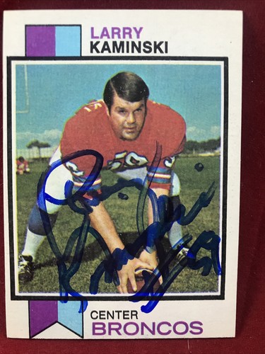 Larry Kaminski -Purdue- Denver Broncos Autographed Rookie Card | eBay