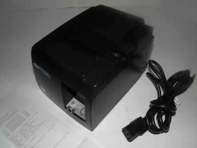 Star TSP100 Thermal POS Receipt Printer TSP143IIIBI w Bluetooth TESTED ...