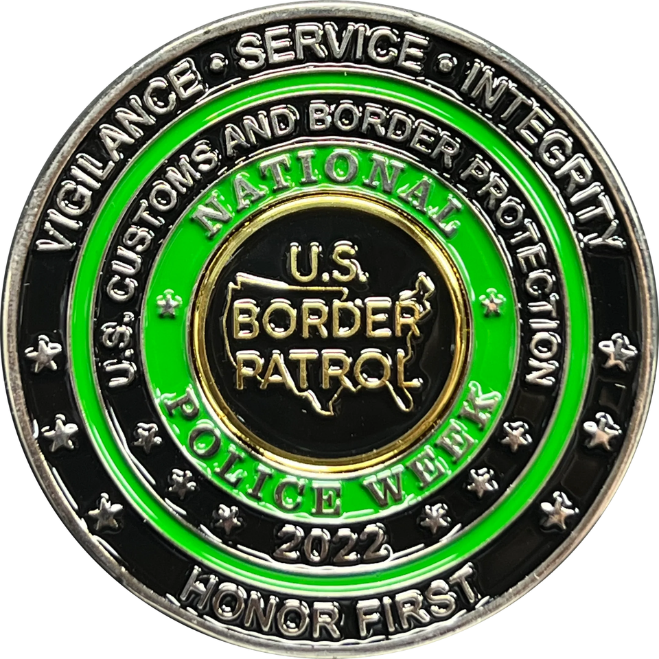 EL9-001A CBP Border Patrol Agent Commemorative America's Front Line ...