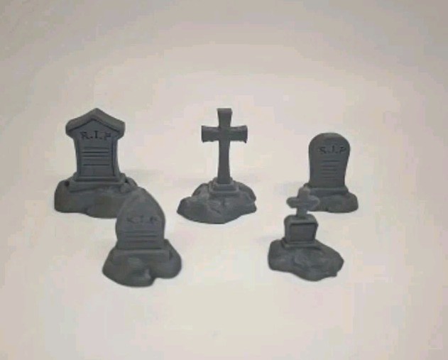 Miniature Graveyard Tombstones Headstones Scenery Dioramas 1" - 2" Set ...