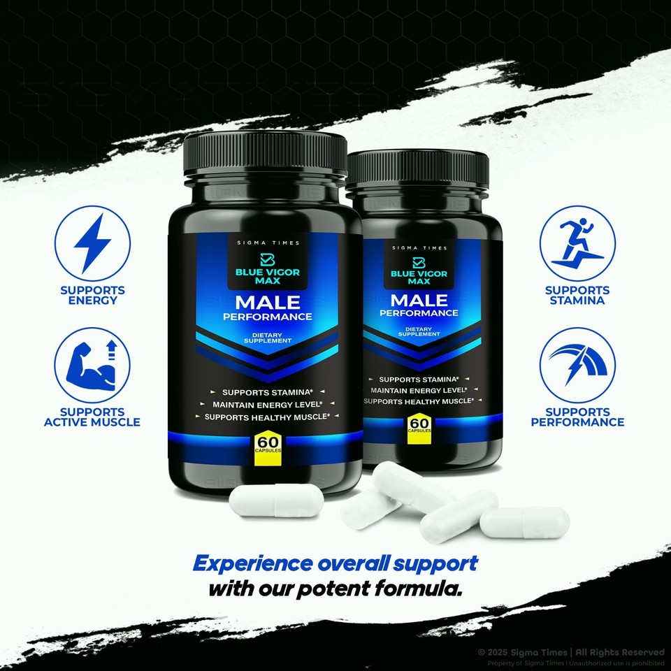 Blue Vigor Max Pills for Men, Advanced Pills for Male Performance - 2 ...