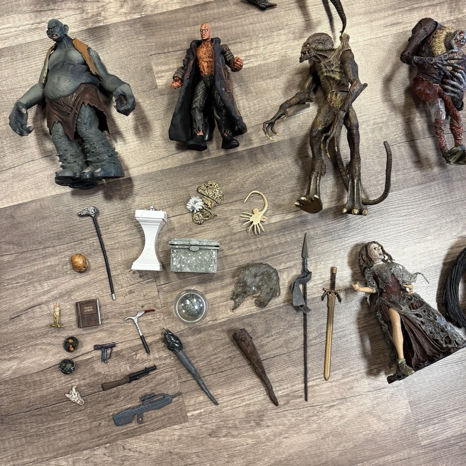 VTG HORROR MOVIE LOOSE FIGURE LOT ALIEN PREDATOR SPAWN MONSTERS POTTER ...