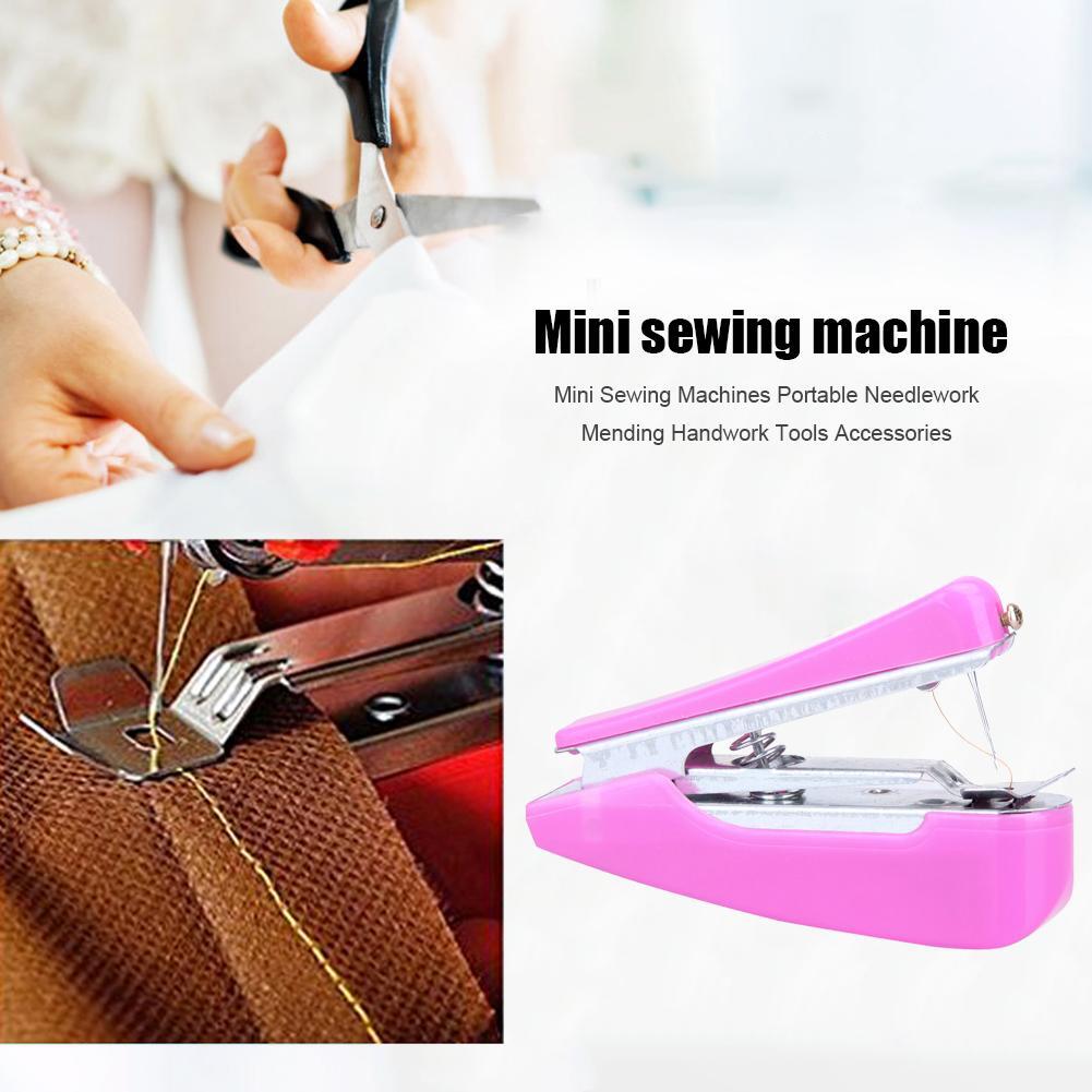 Mini Sewing Machines Portable Needlework Mending Handworking Tools ...