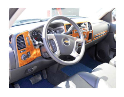 Dash Kit Trim for Chevrolet Silverado WT 2010-2013 Interior Dashboard ...