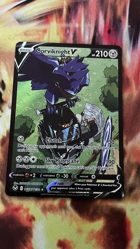 Corviknight V - TG18/TG30 Ultra Rare Silver Tempest NM Pokemon TCG | eBay