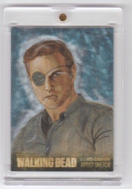 WALKING DEAD SEASON 3 GOVERNOR SKETCH CARD BY ARTIST GABBY ...