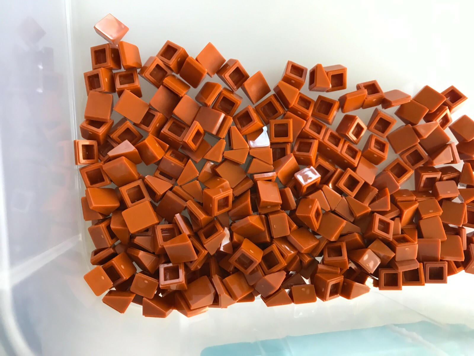 LEGO- NEW- #54200 -DARK ORANGE- TILES 1 X 1 X 2/3/ CHEESE SLOPE-25 ...