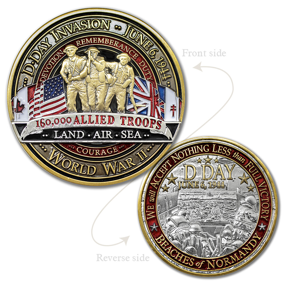World War II - D-Day Normandy Landing Challenge Coin | eBay